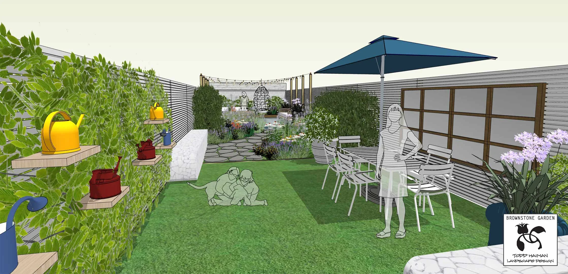 BROWNSTONE GARDEN DESIGN PLAN — Todd Haiman Landscape Design
