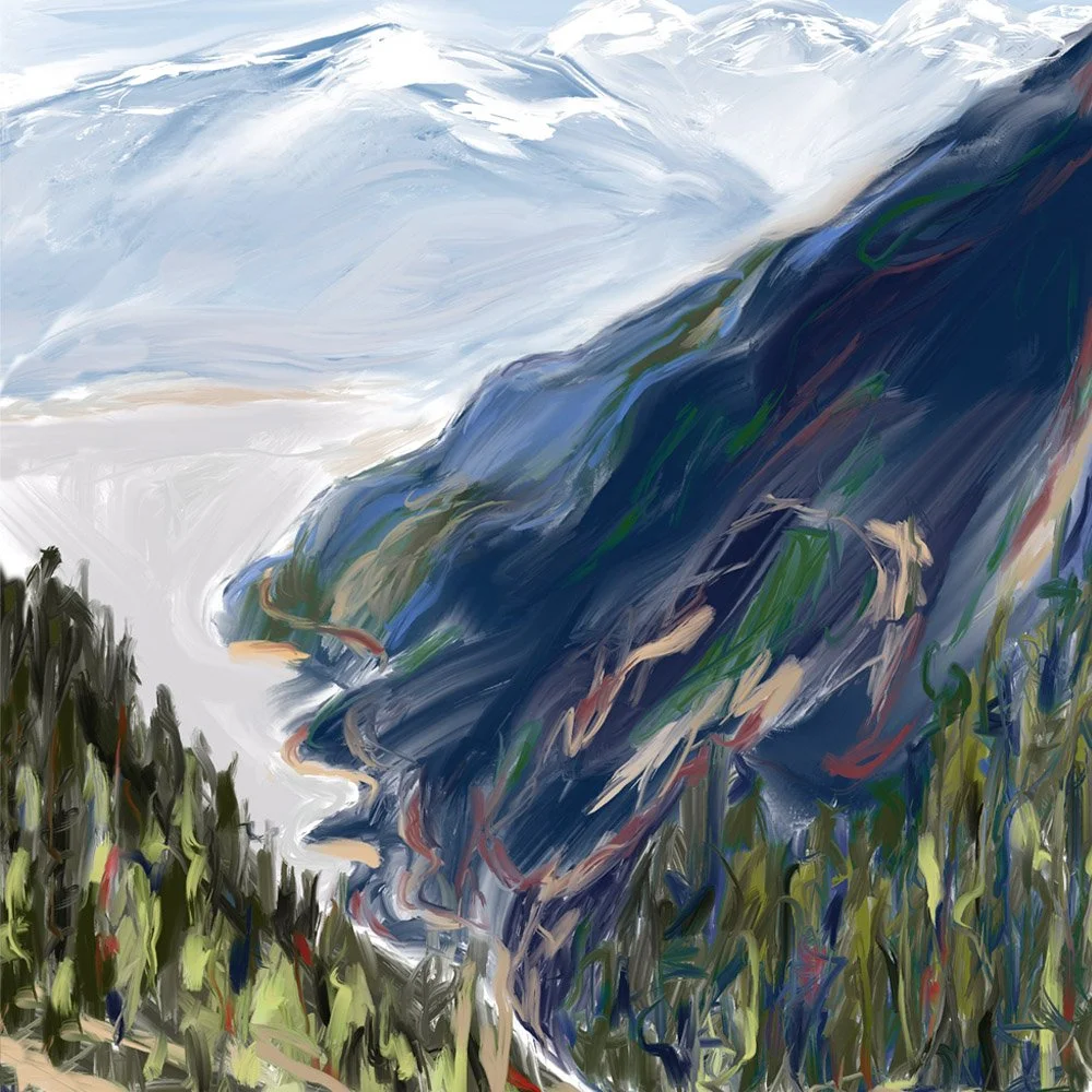 Painted Landscape Prints on paper - West Coast — heather johnston art