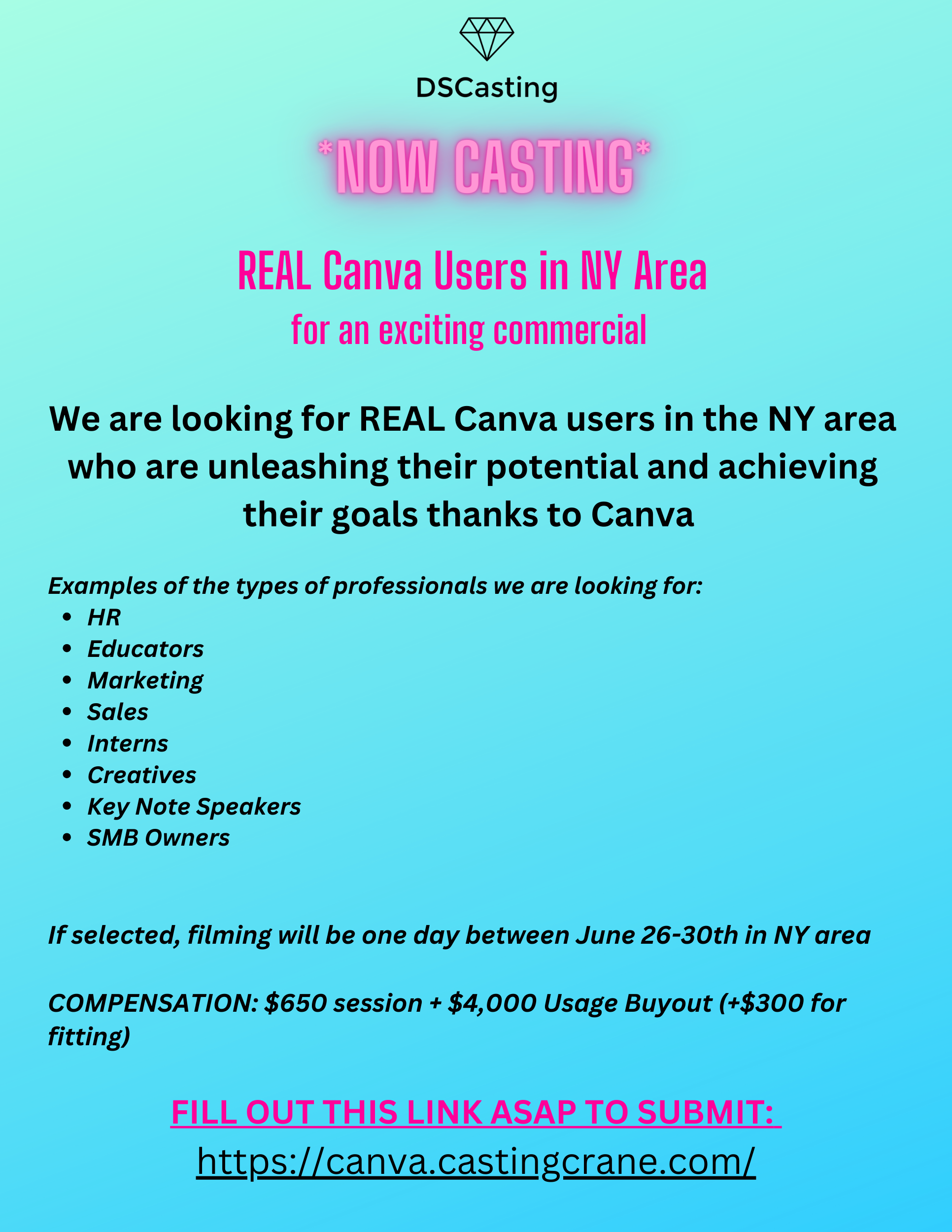 DSCasting Documentary-Style | Real People Casting NOW CASTING — DSCasting