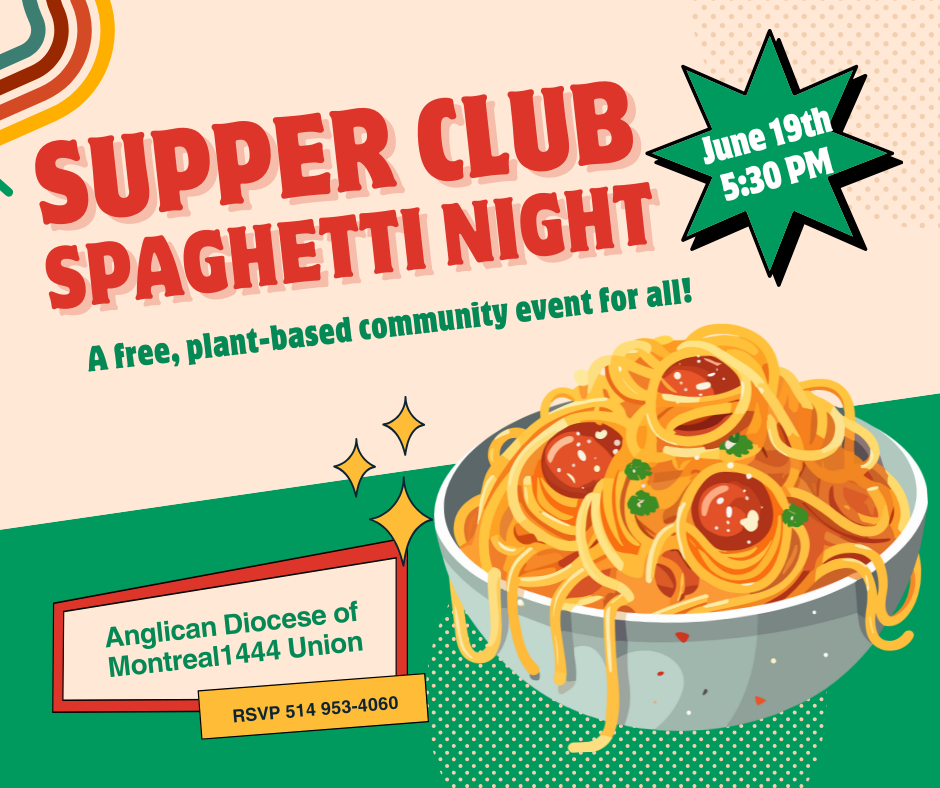 Supper Club Spaghetti Dinner — Anglican Diocese