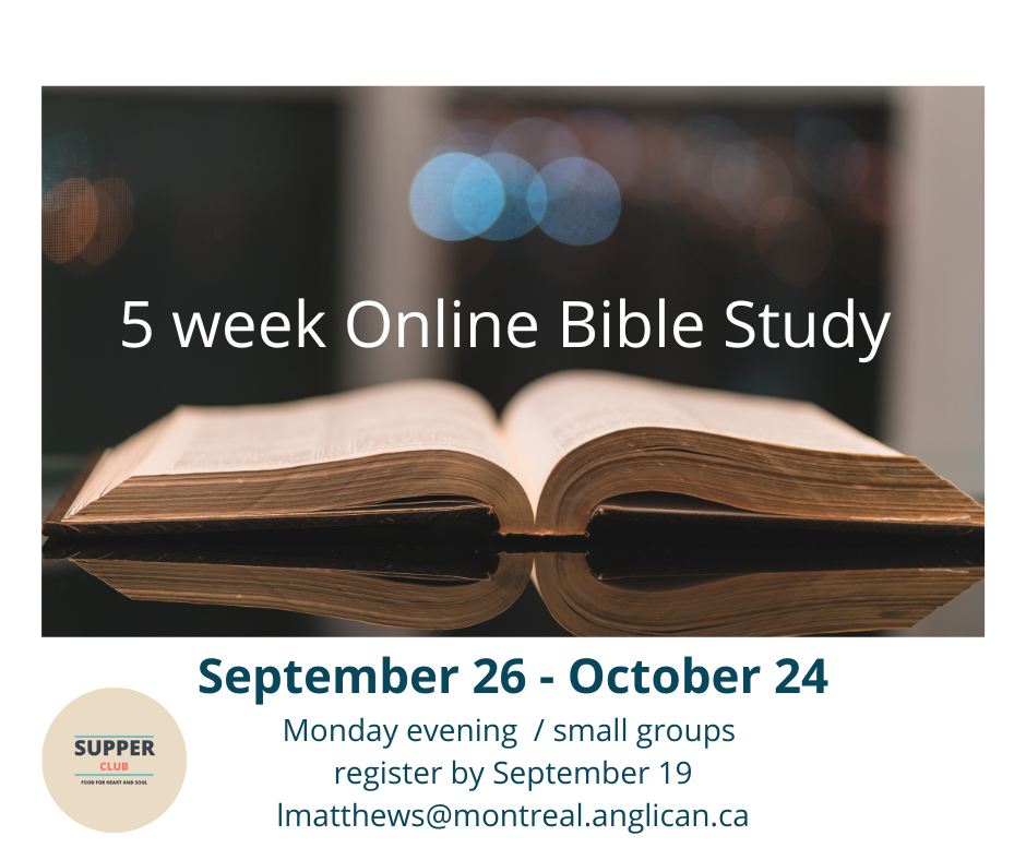 New! Supper Club Bible Study — Anglican Diocese