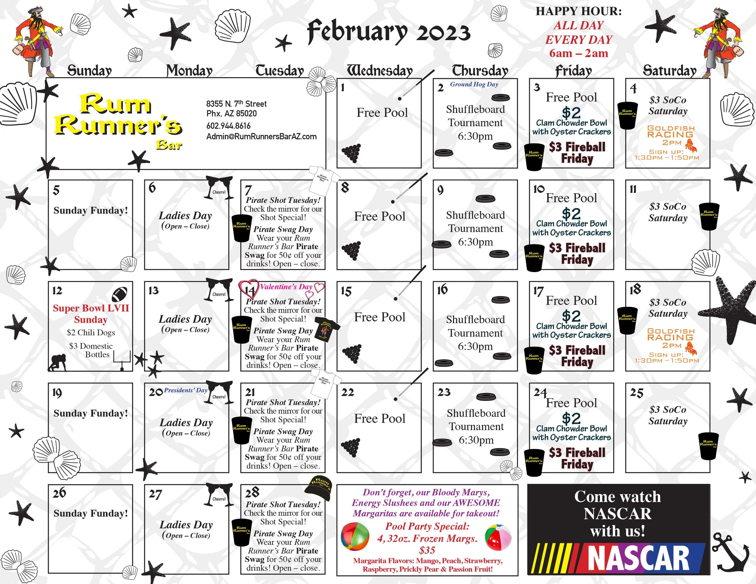 Events — Rum Runner's Bar