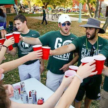 University Students Partying
