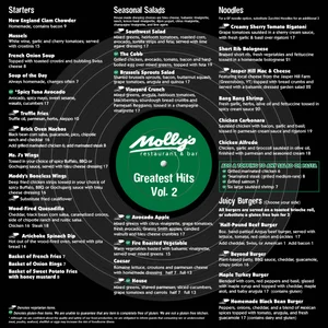Molly's Menu — MollysRestaurant.com