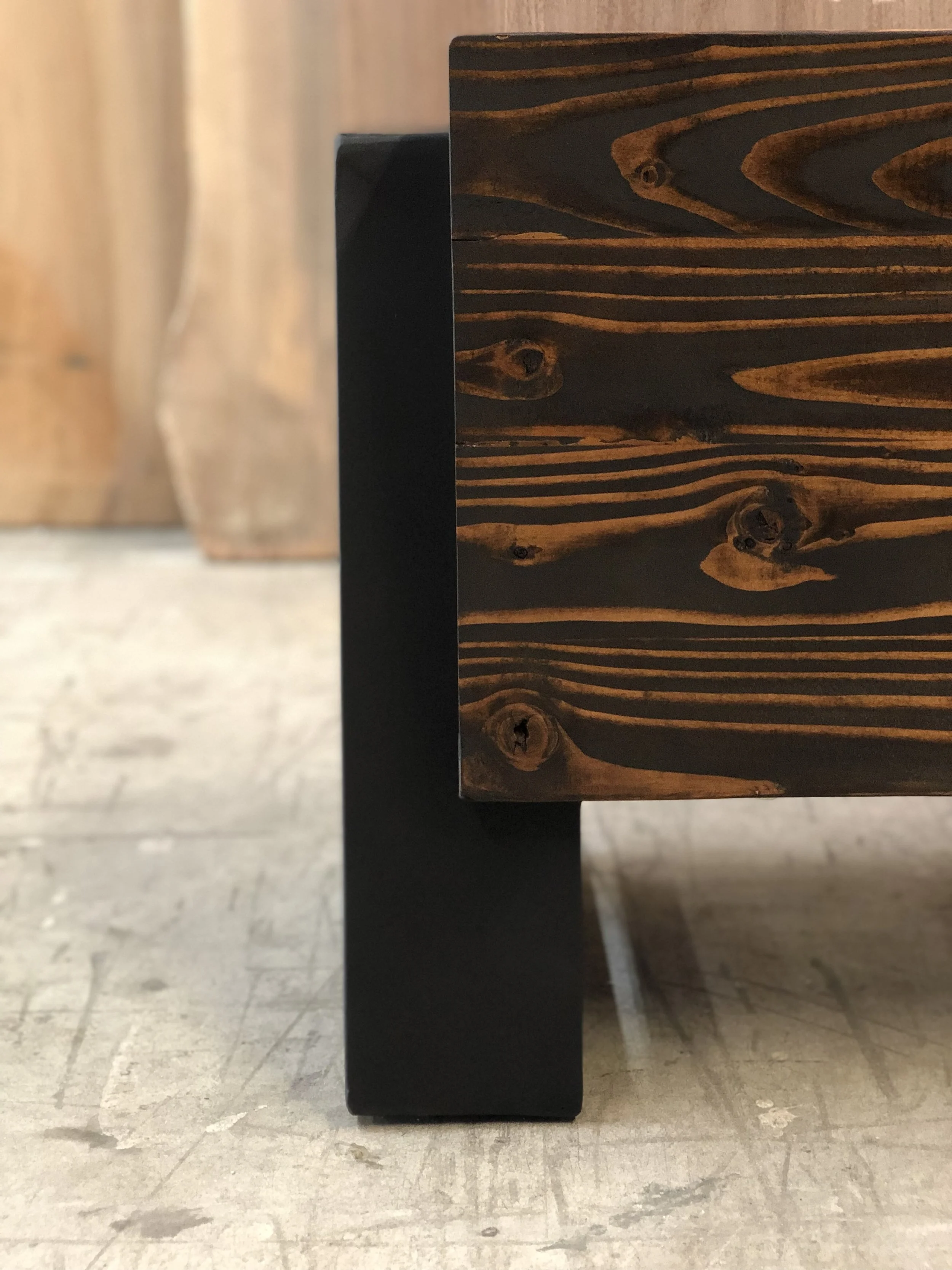 Aspen - Custom Modern Bench — Pasadenaville Live Edge Wood Slab Tables ...