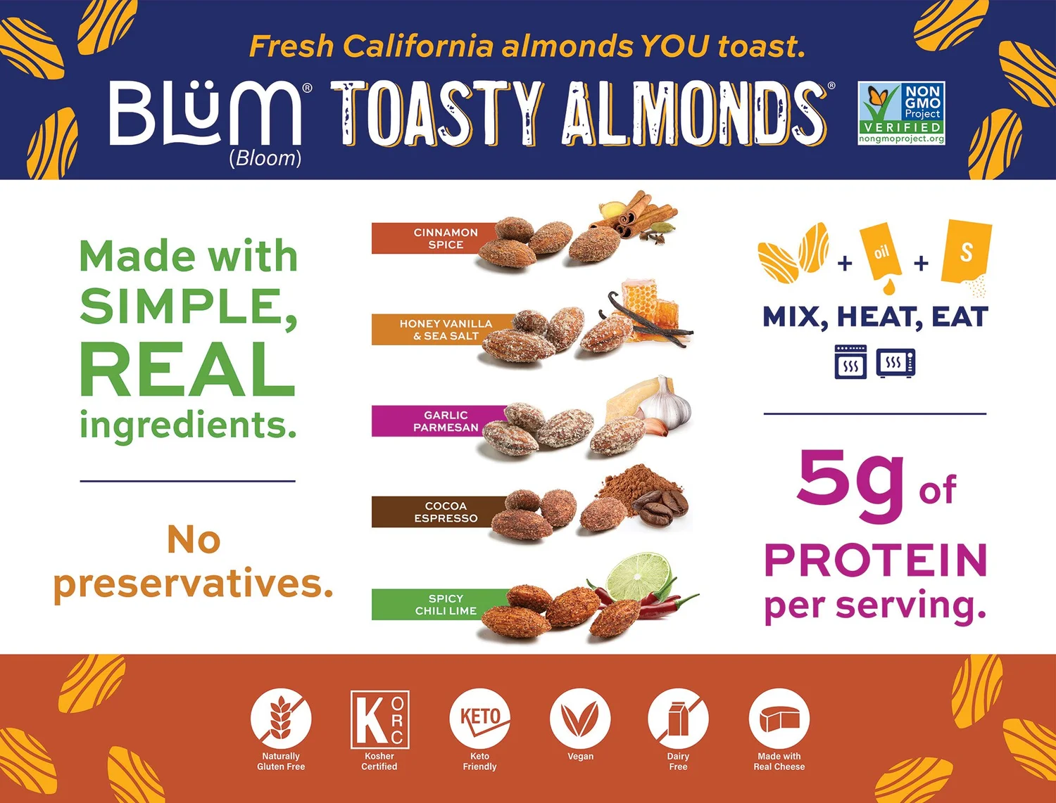 Blüm Toasty Almonds — Kara Blake Chin | Sacramento Food Photographer