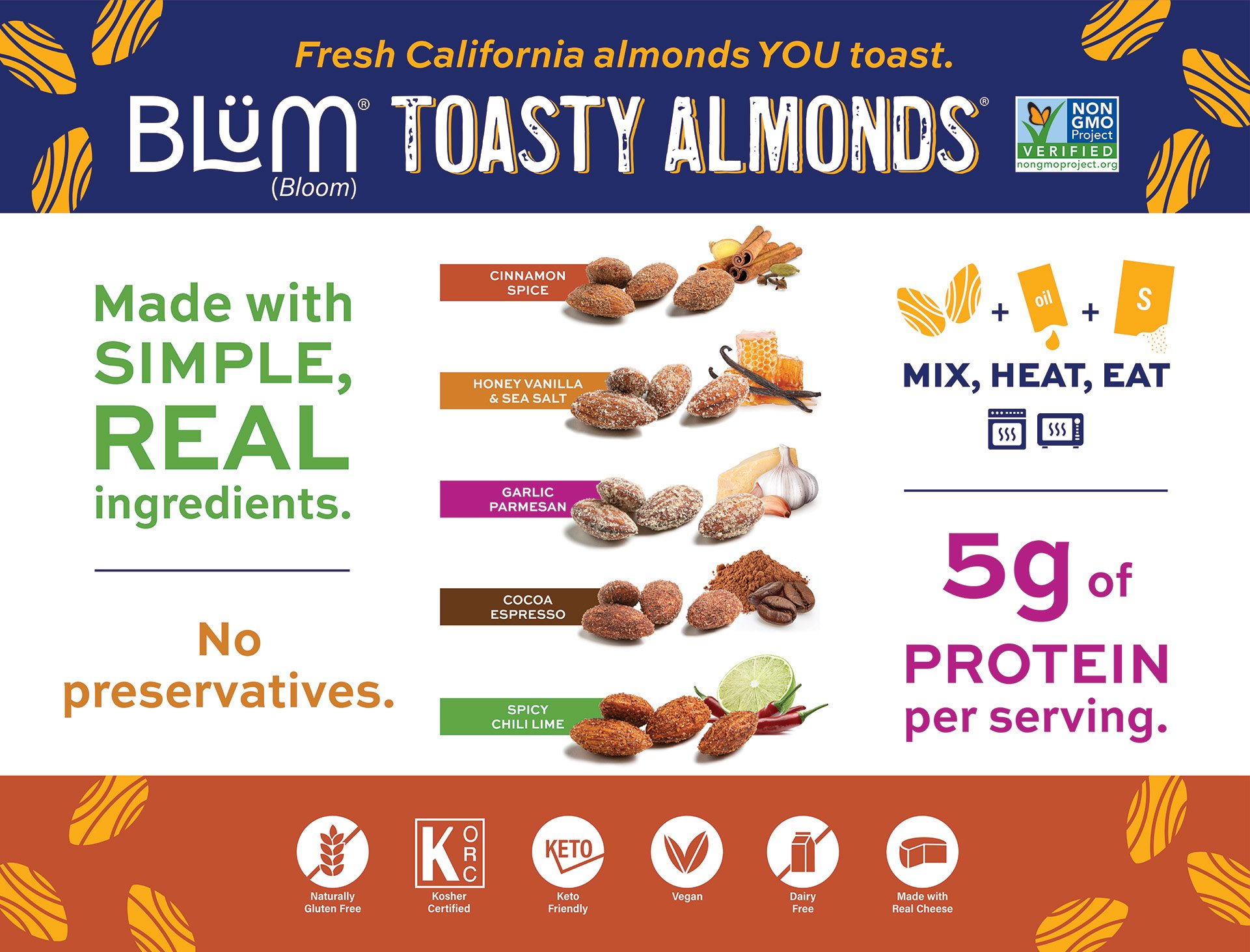 Blüm Toasty Almonds — Kara Blake Chin | Sacramento Food Photographer