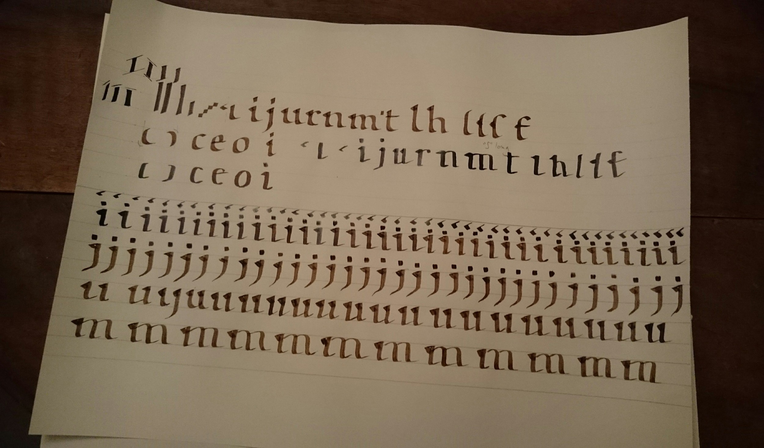 1er cours de calligraphie — Delphine QUEME