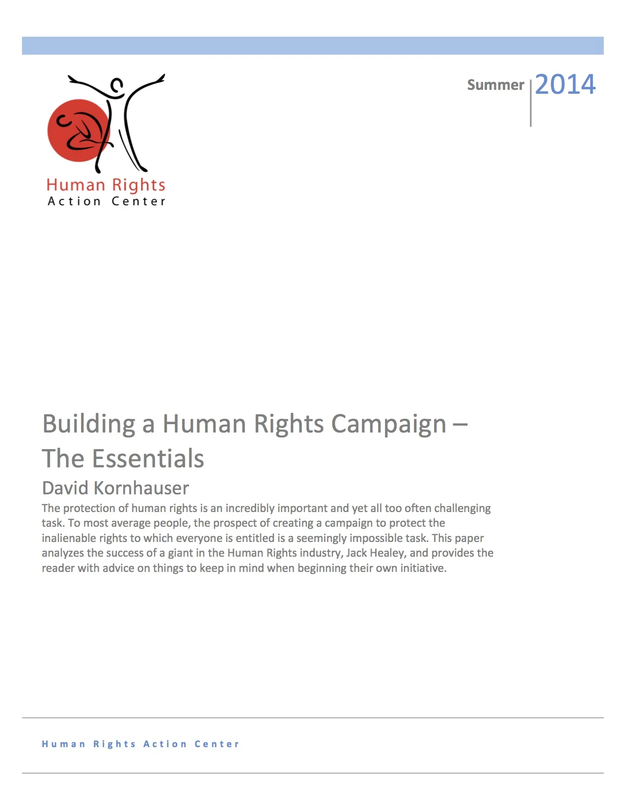 Building a Human Rights Campaign - The Essentials — Human Rights Action ...