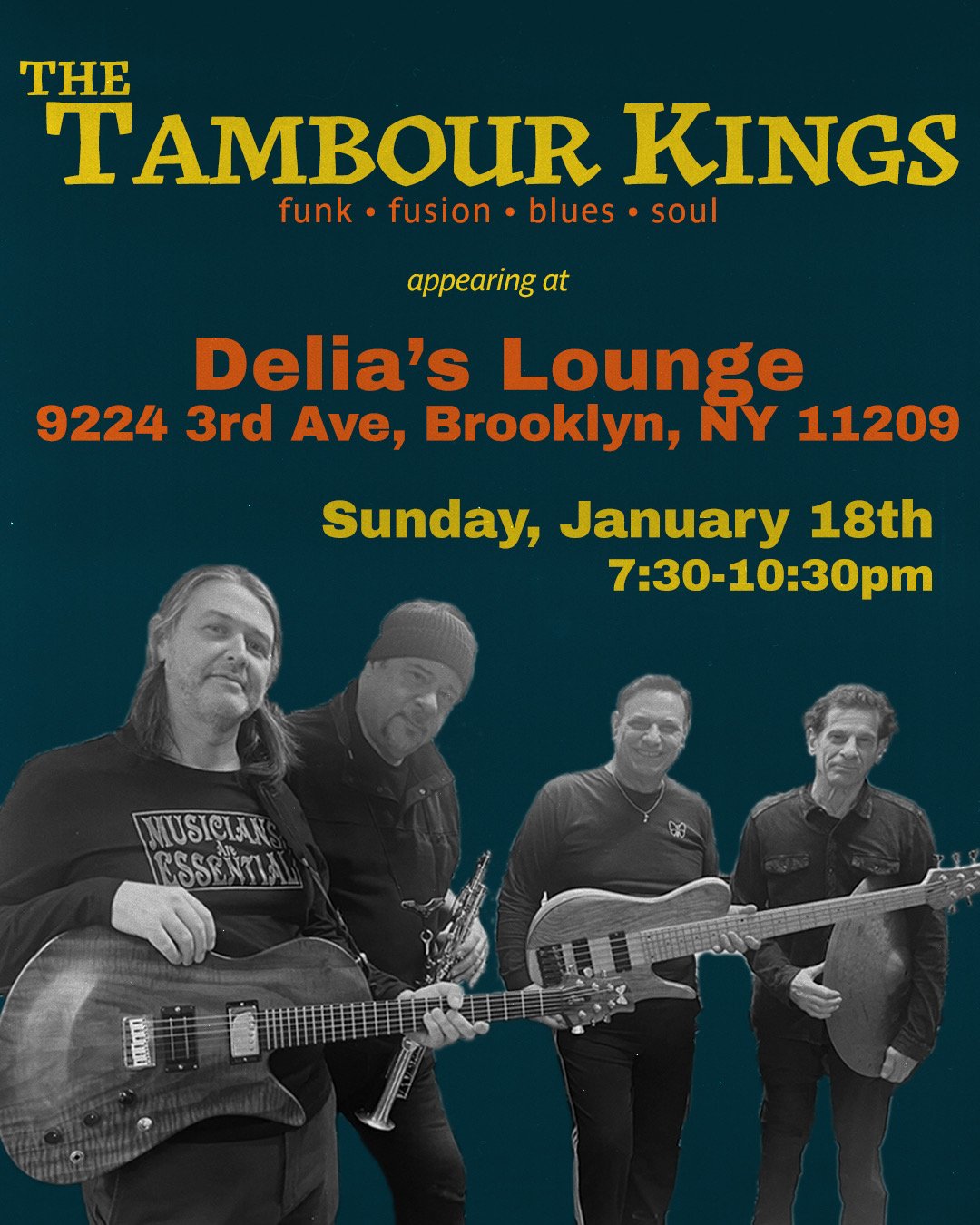 The Tambour Kings Live at Delia's Lounge — Delia's Lounge