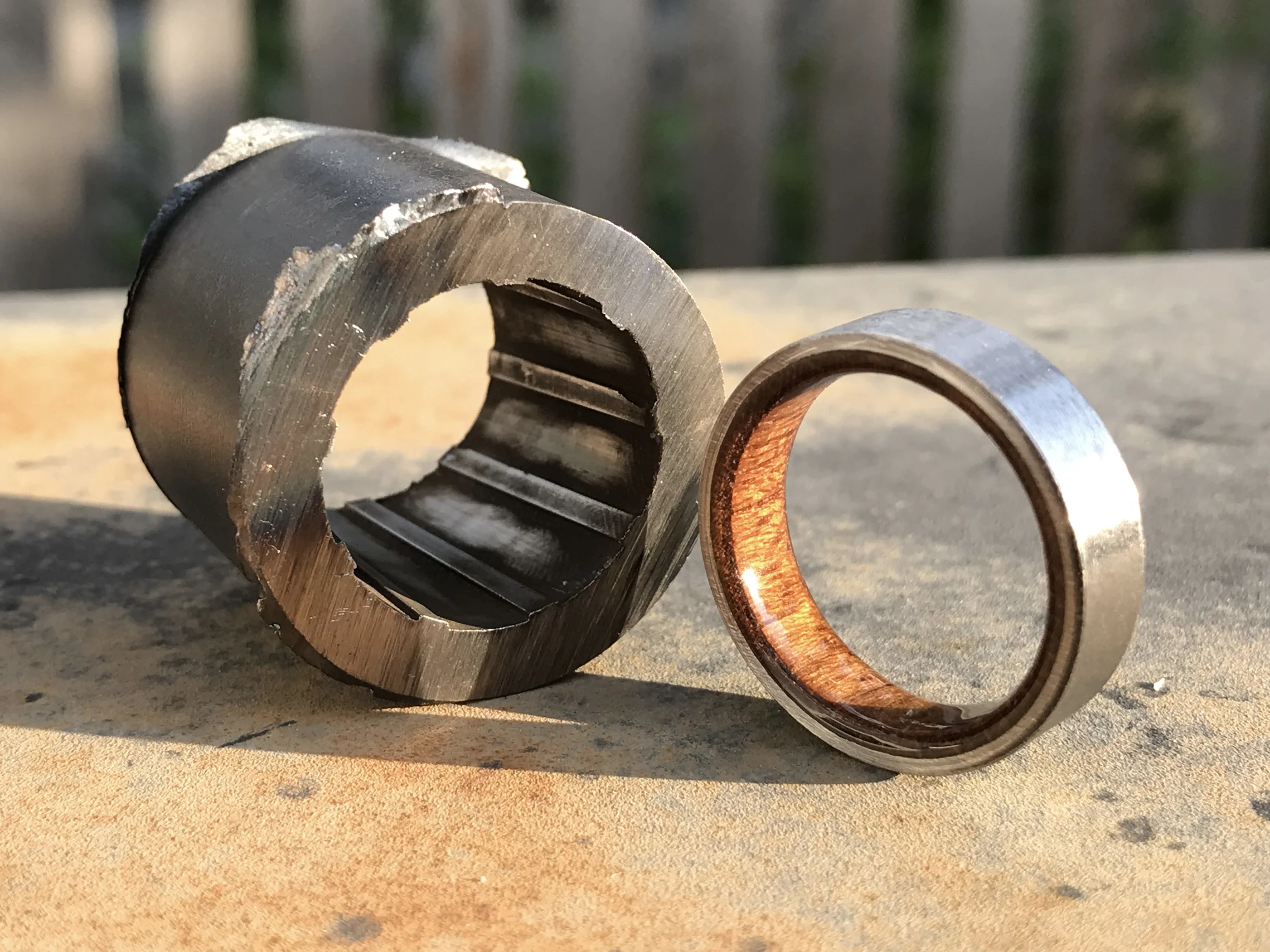 Gun barrel wedding rings 60 photos - Vianawedding.com
