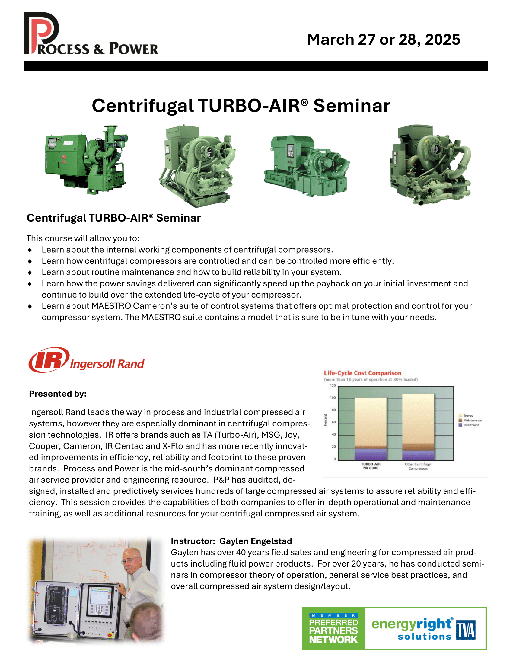 Centrifugal TURBO-AIR Class - March 27th or 28th — Process & Power, Inc