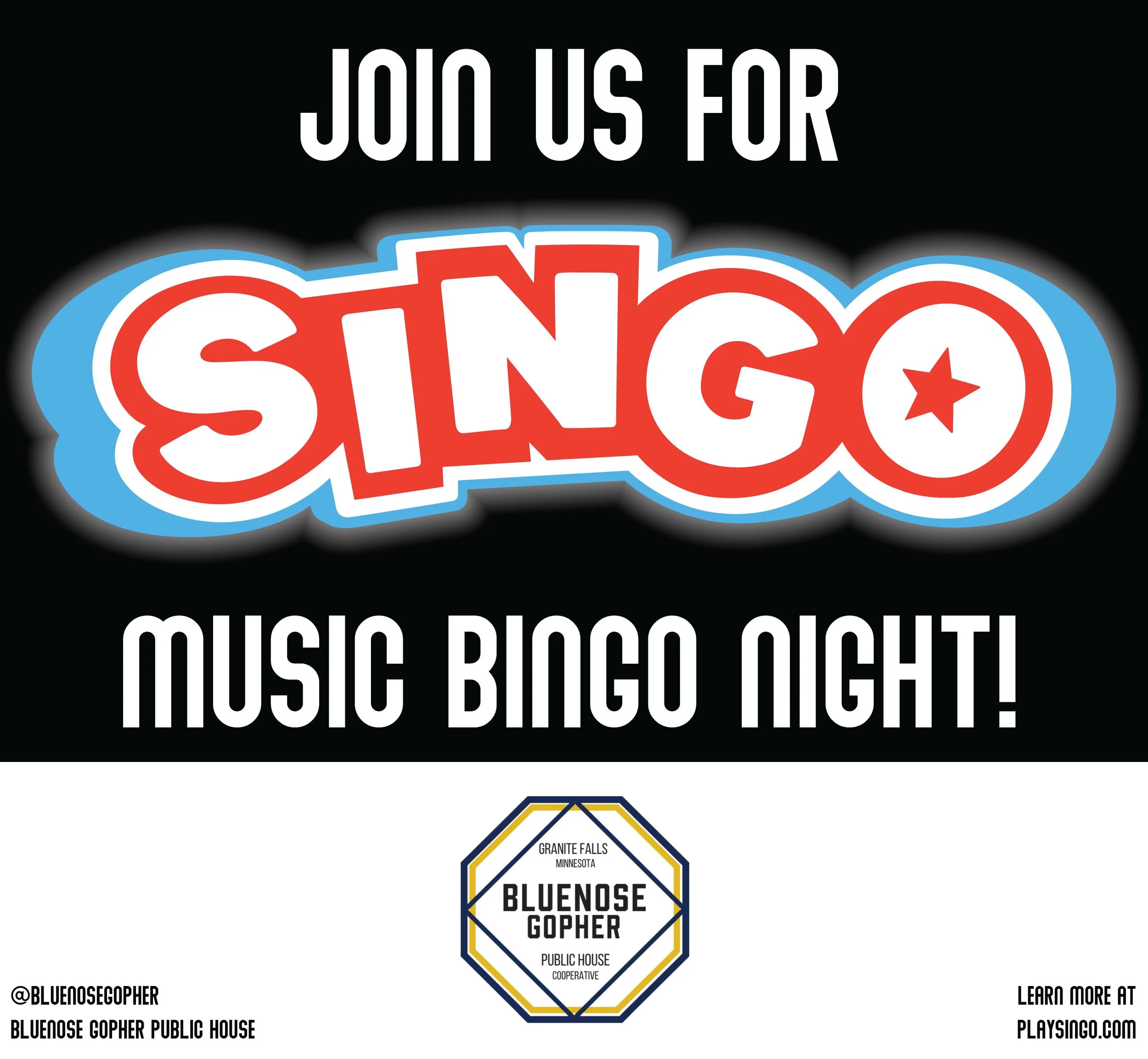 Event Lineup — Bluenose Gopher Public House