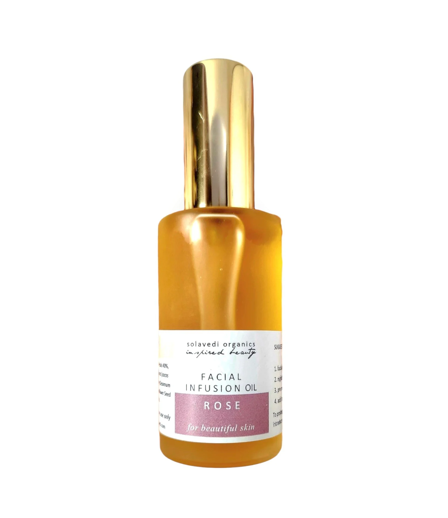rose petal infusion oil — solavedi organics