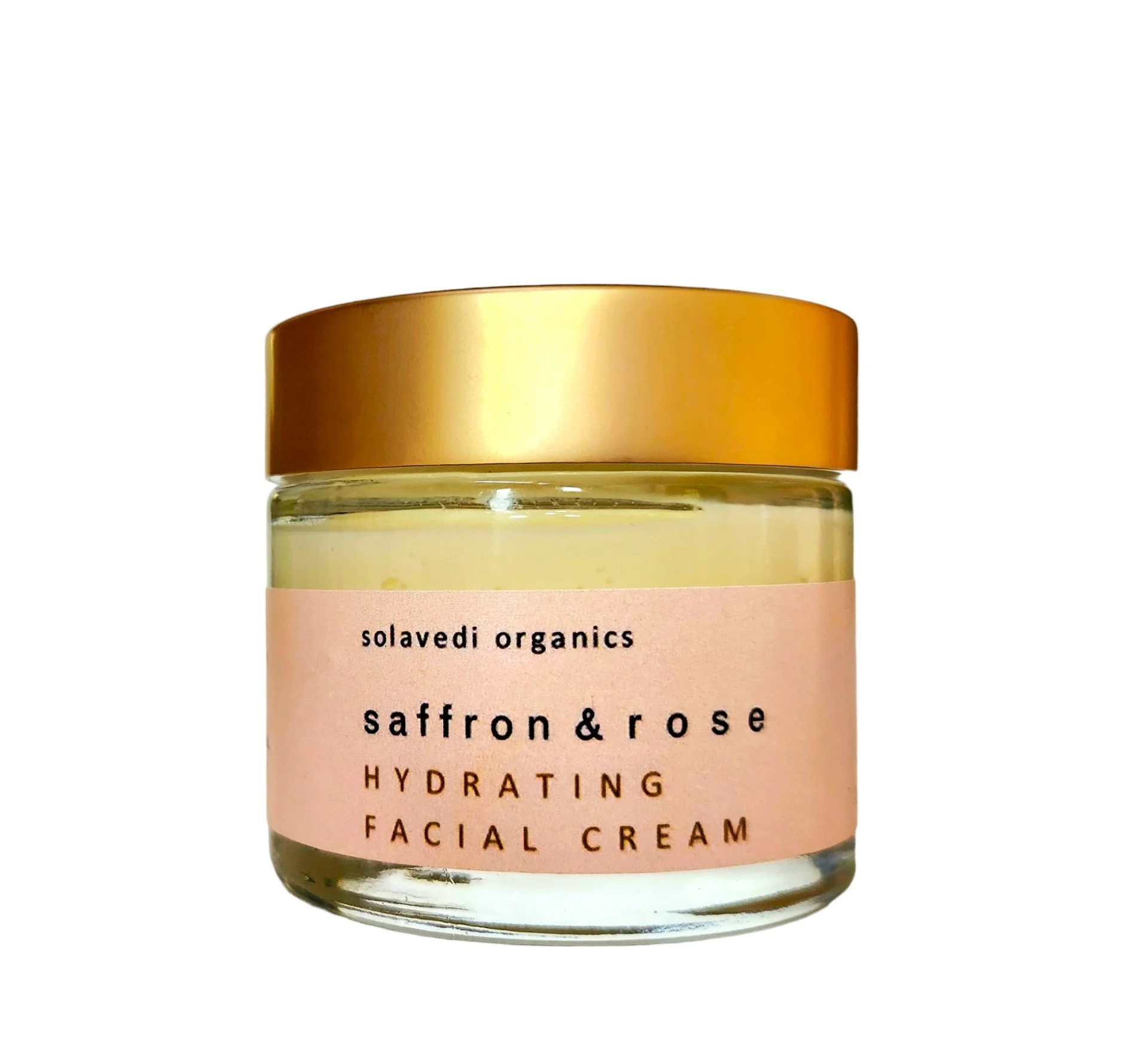 saffron rose hydration cream — solavedi organics