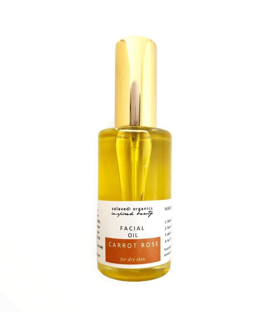 carrot rose facial oil — holiday sale 15% off!