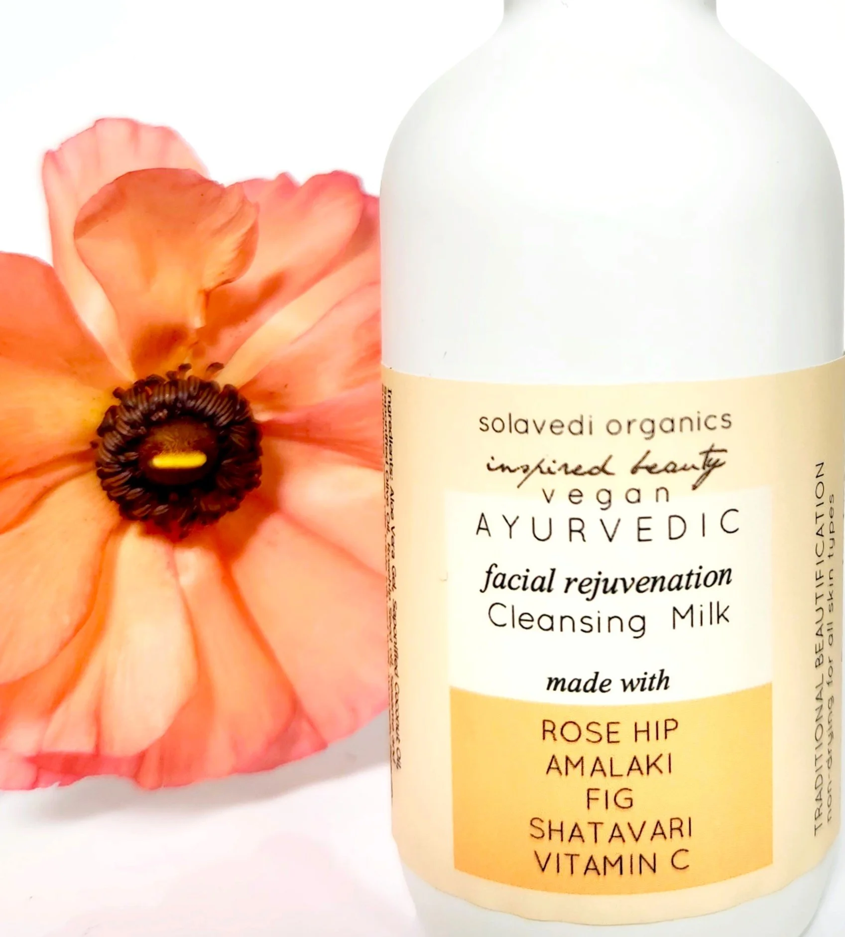ayurvedic beautifying cleansing milk — solavedi organics