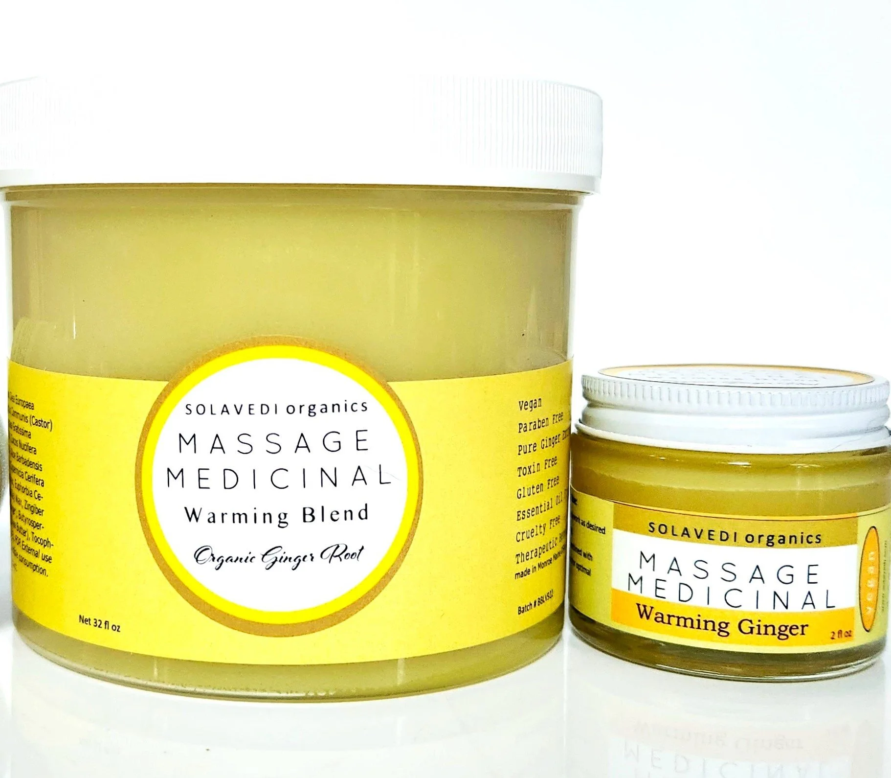 ginger massage medicinal balm — solavedi organics