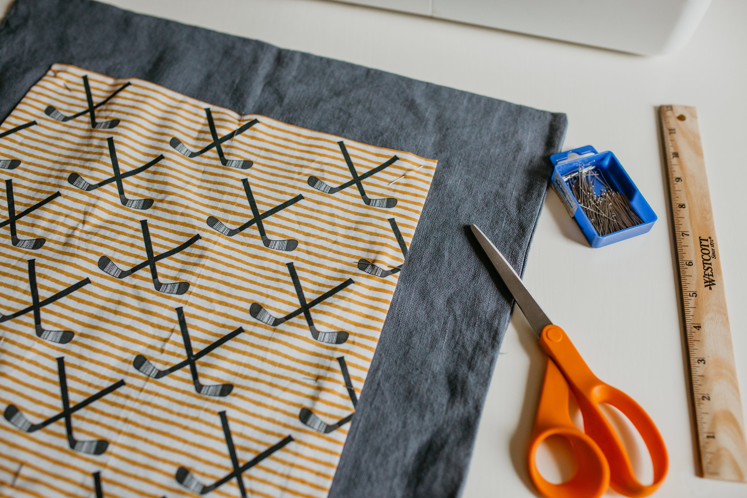 DIY (ish!) Hockey Pillow for Under $20 — hootie & hoola