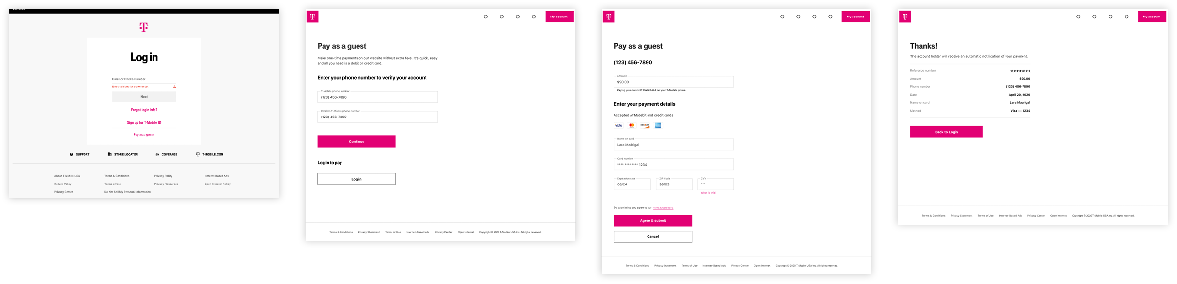 T-Mobile - Pay as a Guest — Jeremy Wicks