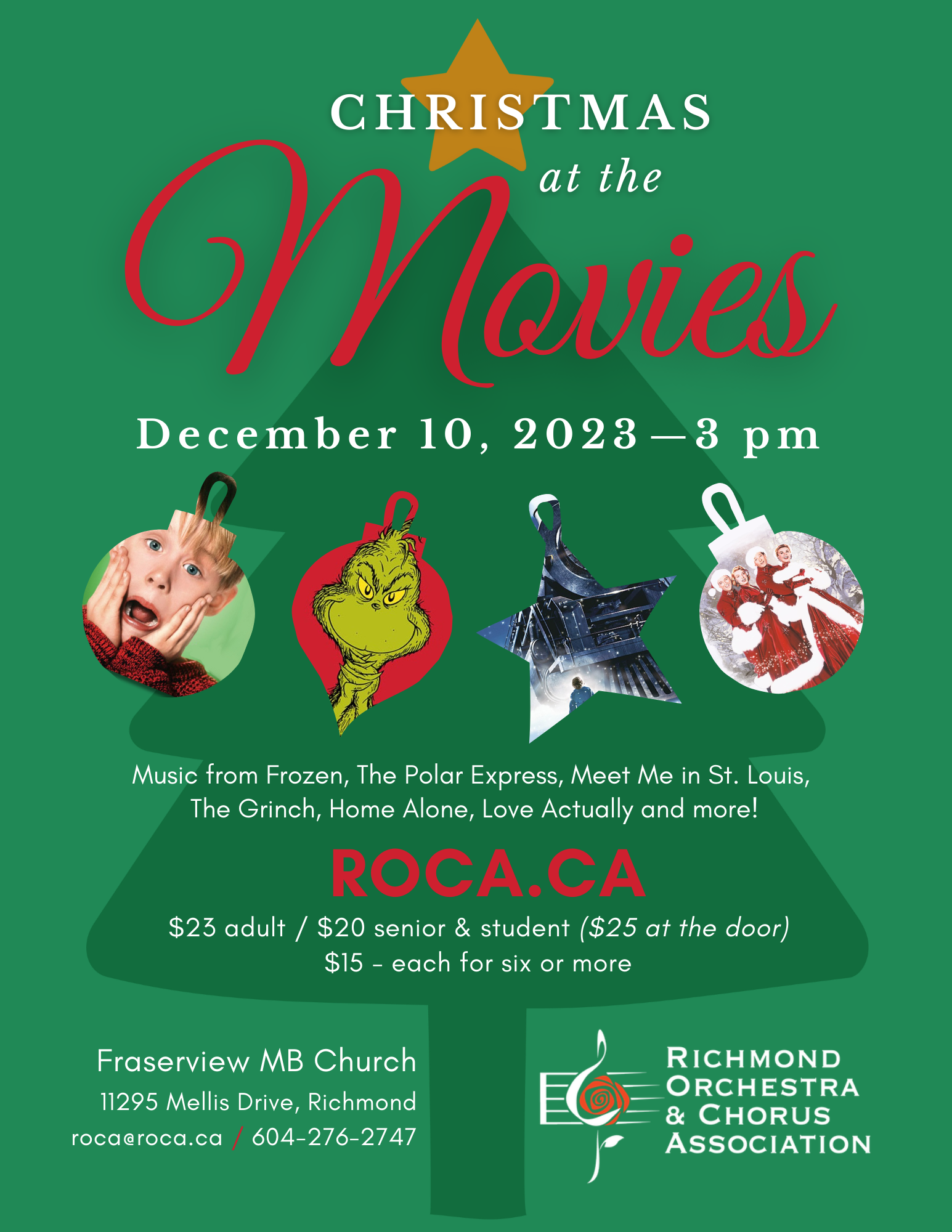 Christmas at the Movies — Richmond Orchestra & Chorus