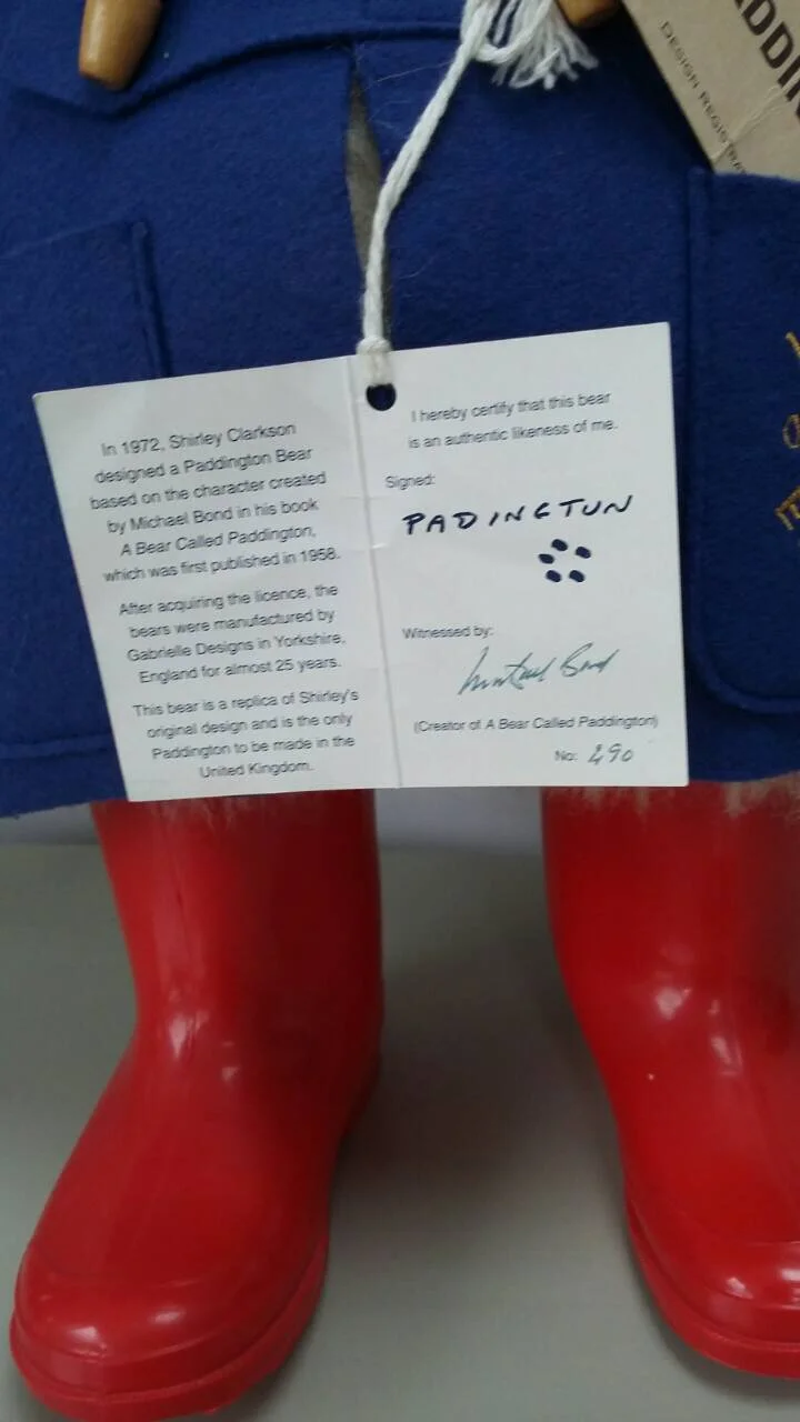 Gabrielle Designs Paddington Bear Ltd Edition signed by Michael Bond ...