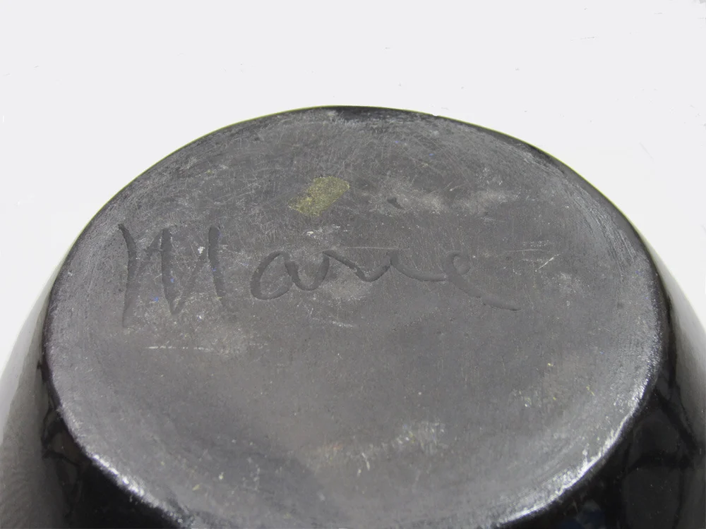 Maria Martinez Pottery Black On Black