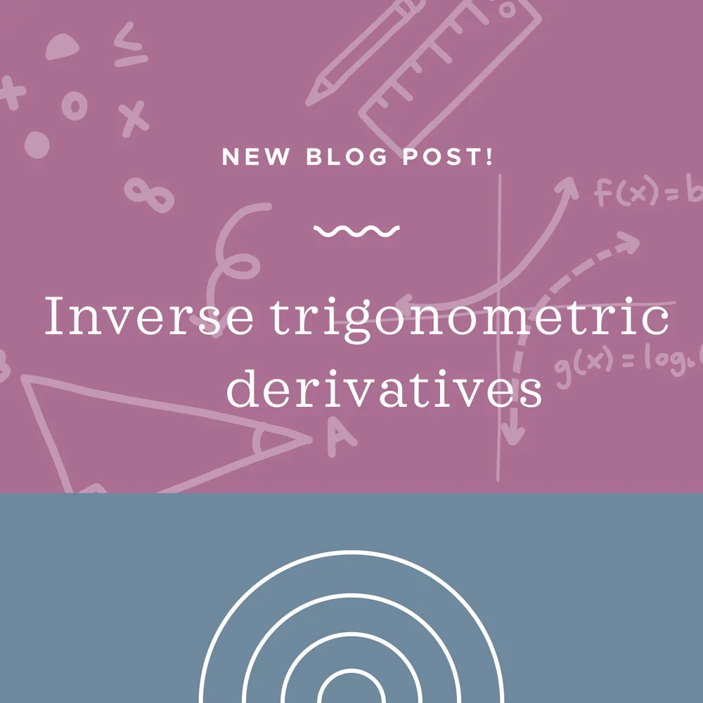 Finding inverse trig derivatives — Krista King Math | Online math help