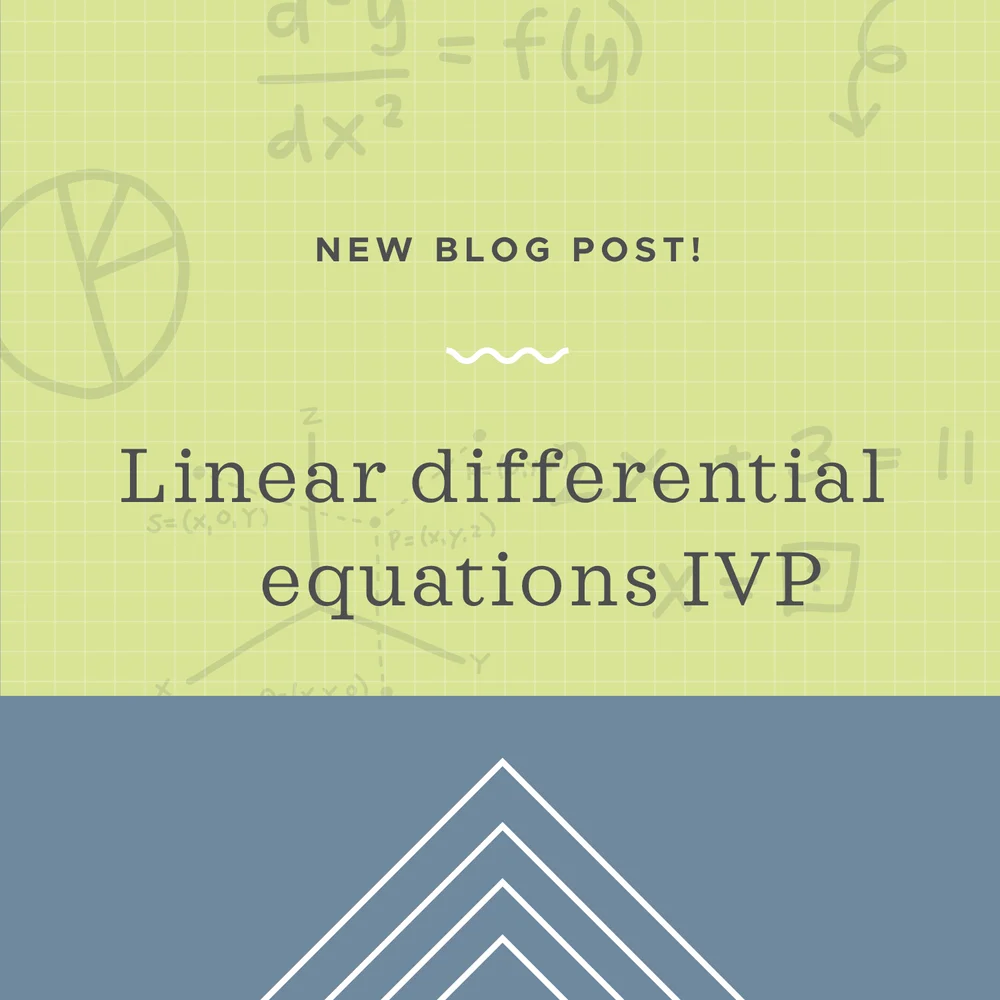 How to solve linear differential equations initial value problems ...