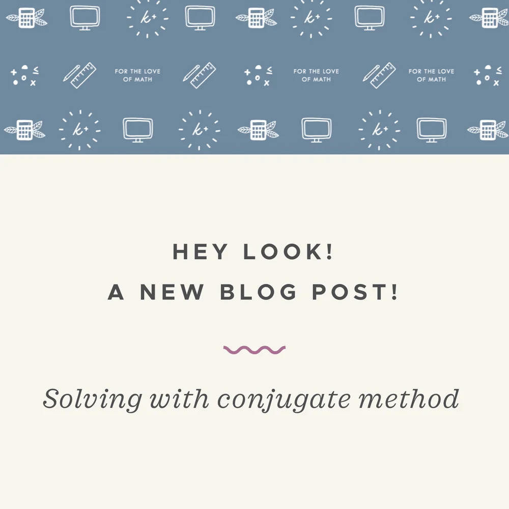 Solving limits with conjugate method — Krista King Math | Online math help