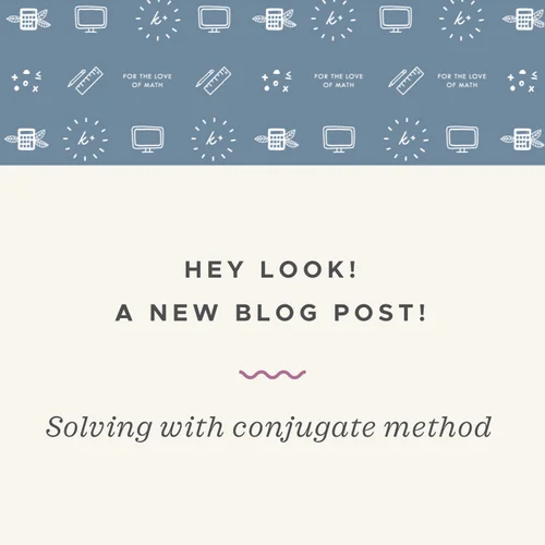 Solving limits with conjugate method — Krista King Math | Online math help