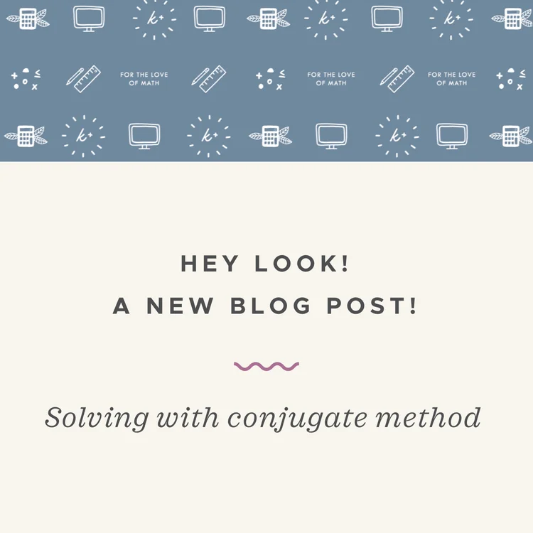 Solving limits with conjugate method — Krista King Math | Online math help