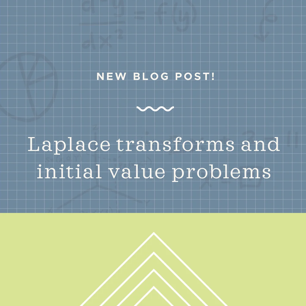 Solving initial value problems using laplace transforms — Krista King ...
