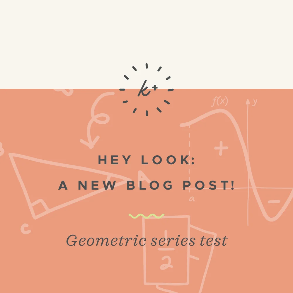 Geometric series test to figure out convergence — Krista King Math ...