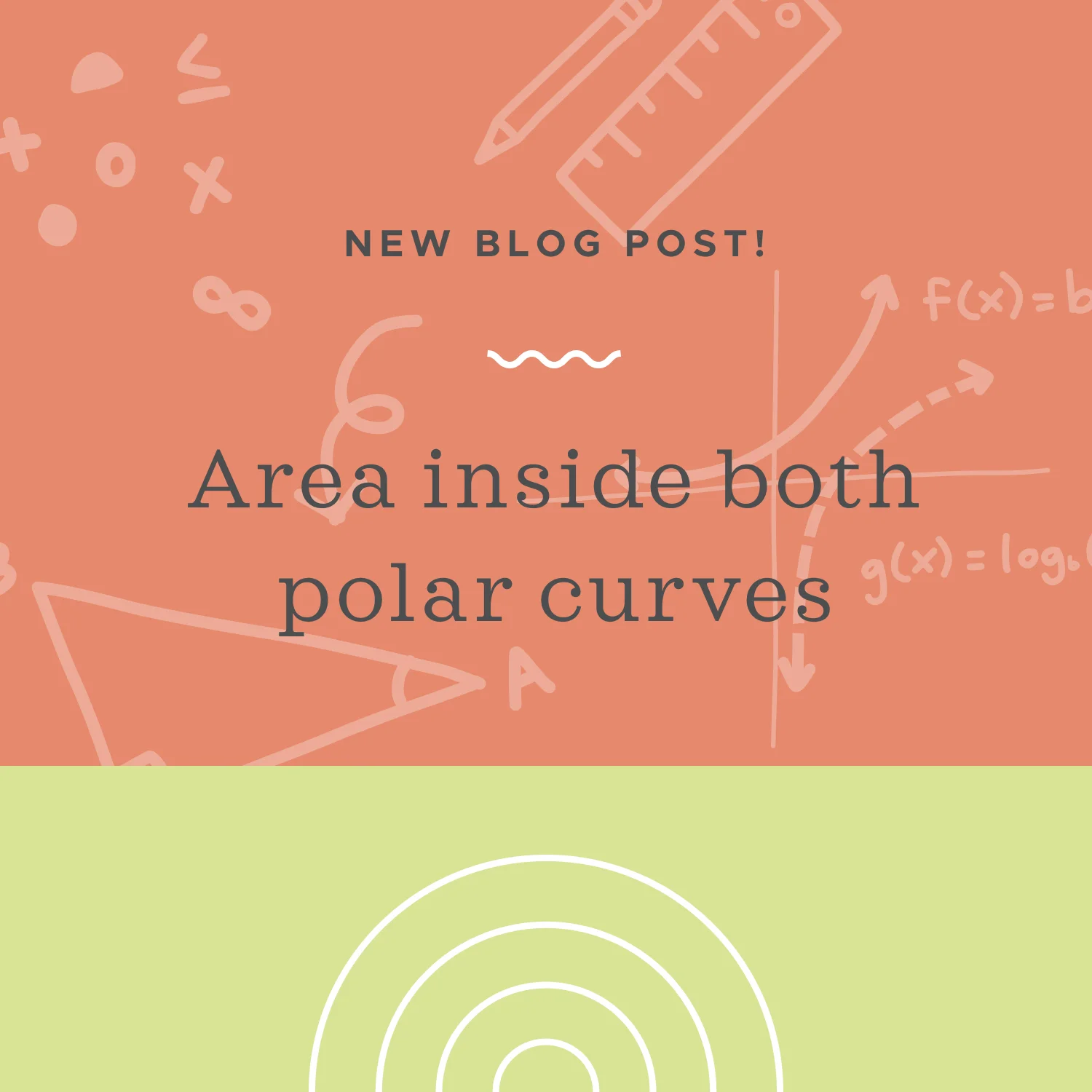 Finding the area inside both polar curves — Krista King Math | Online ...