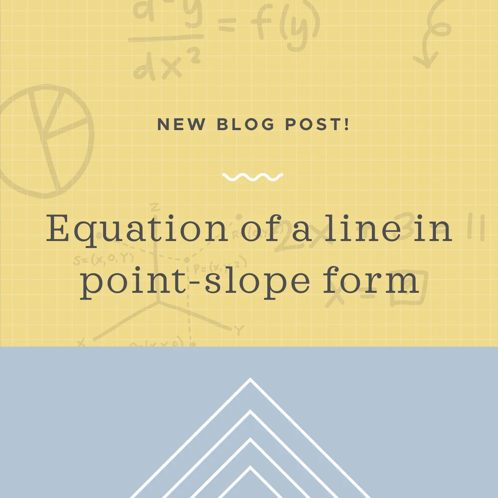 Equation of a line in point-slope form — Krista King Math | Online math ...
