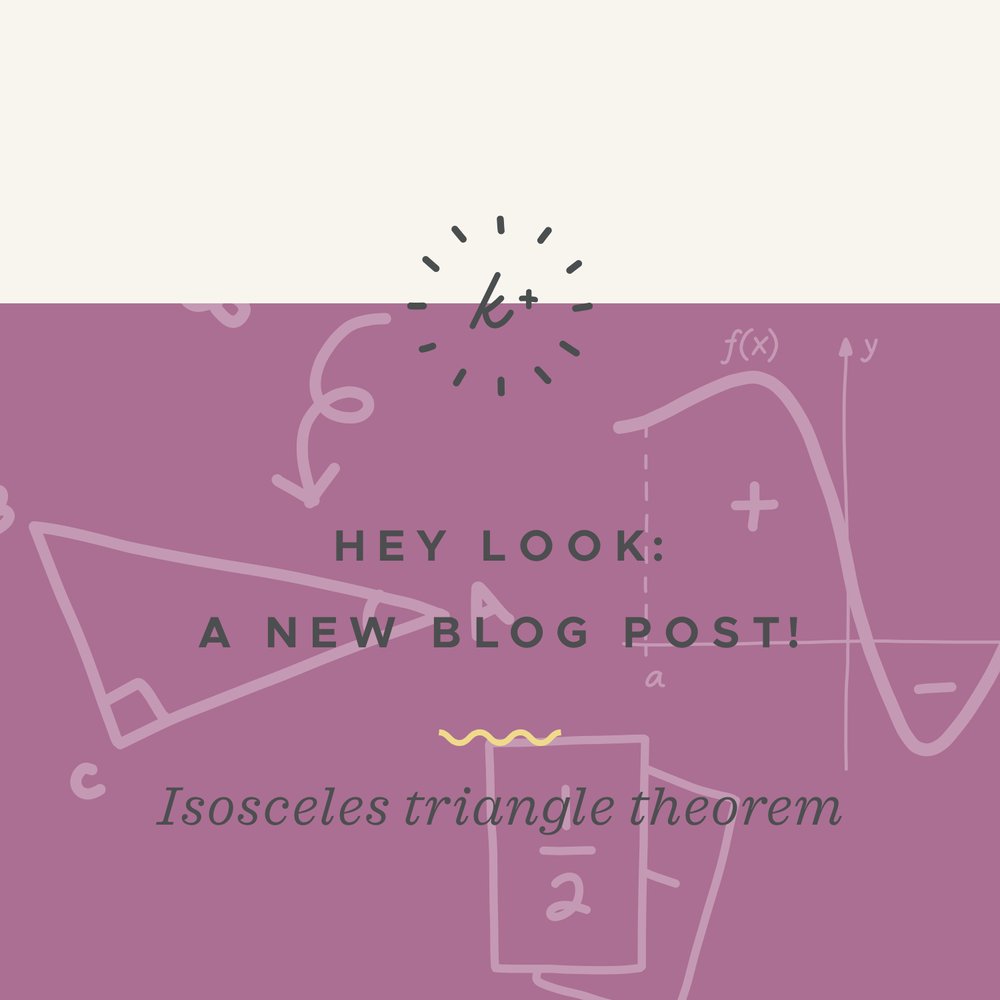 Applying the isosceles triangle theorem — Krista King Math | Online ...
