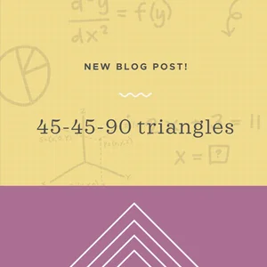 How to solve 45-45-90 triangles — Krista King Math | Online math help