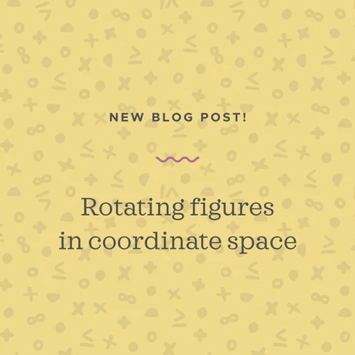 How to rotate figures in coordinate space around a given rotation point ...