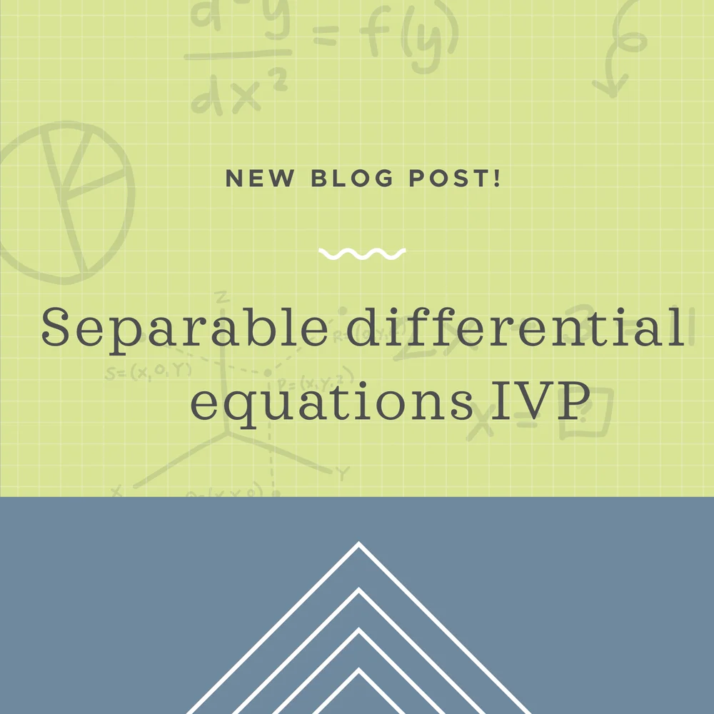 Separable differential equations initial value problems — Krista King Math | Online math help