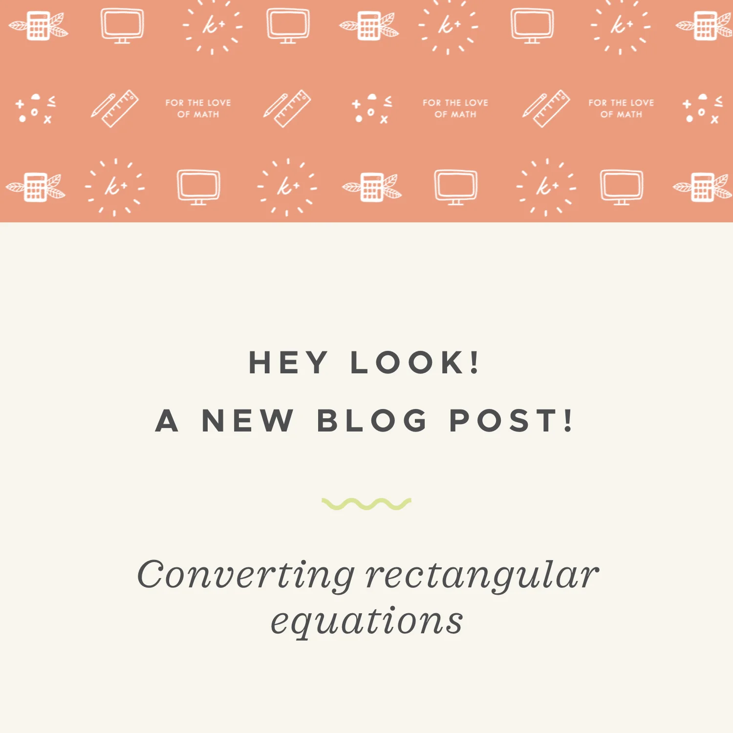 How to converting rectangular equations into polar equations — Krista ...