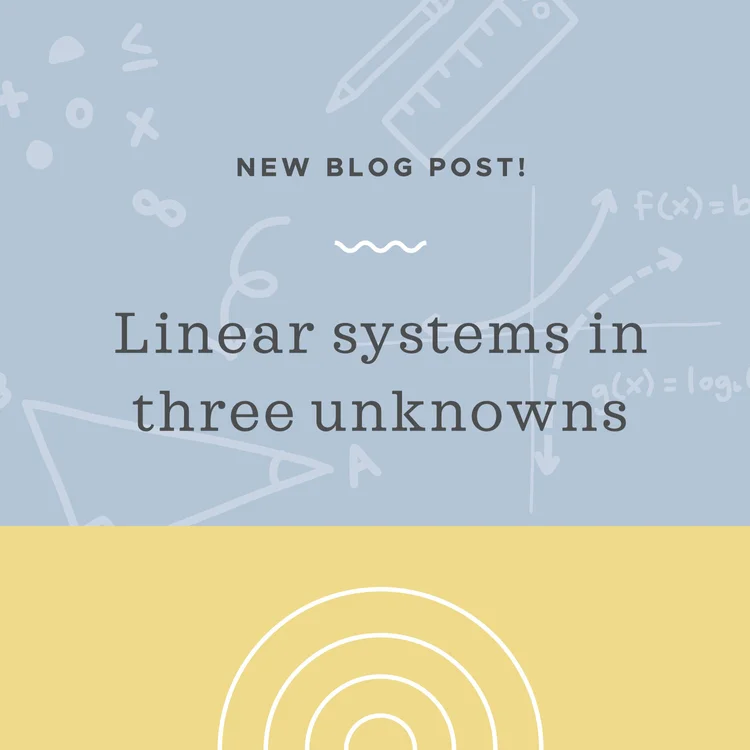 Solving a system of three linear equations — Krista King Math | Online ...