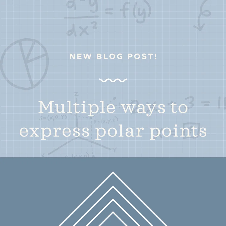 How to express polar points multiple ways by changing the values of r ...