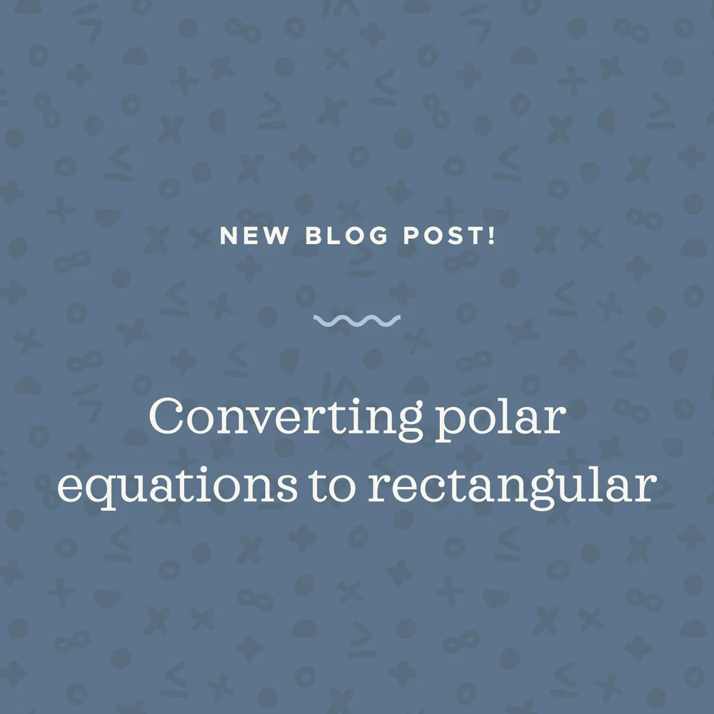 How to converting equations in polar coordinates into equations in ...