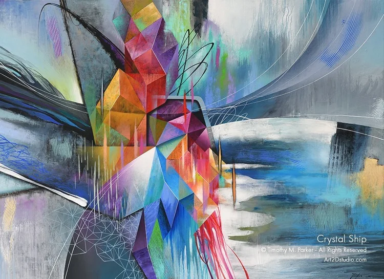 Blue Abstract Art Paintings