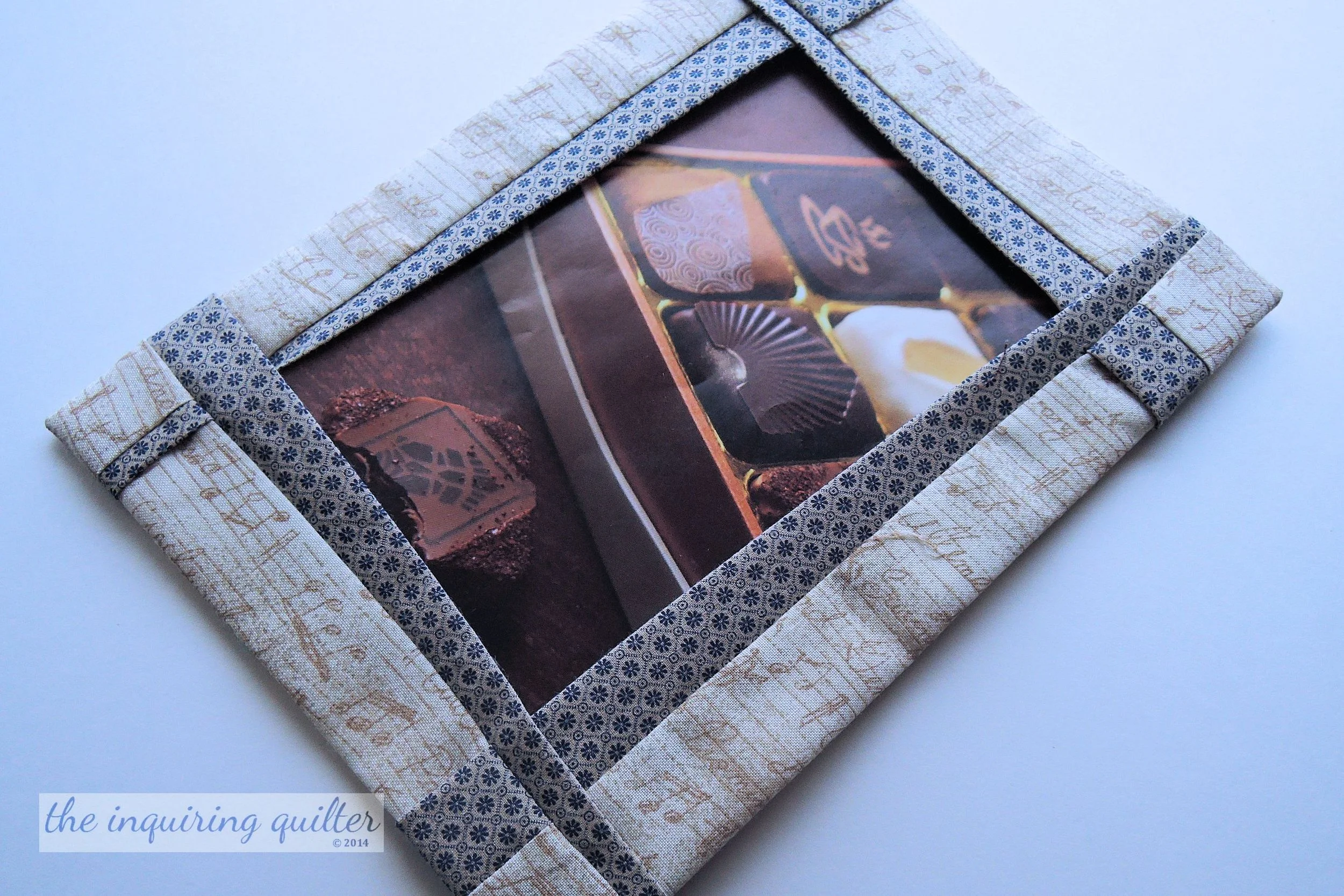 Day Three: Funky Fabric Photo Frame — The Inquiring Quilter
