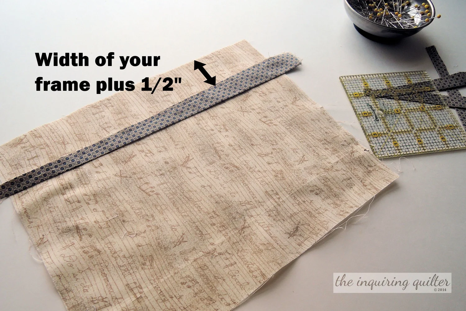 Day Three: Funky Fabric Photo Frame — The Inquiring Quilter