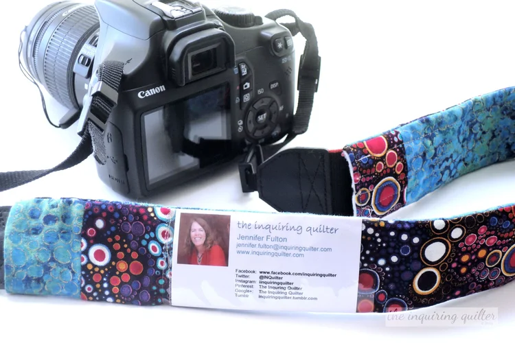 Day Twelve: Quilted Camera Strap Cover — The Inquiring Quilter