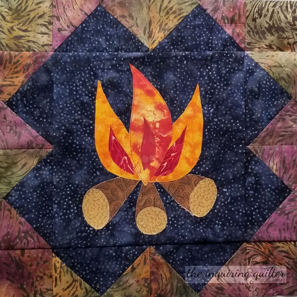 Fall into a QAL: Block 4 Sunflower — The Inquiring Quilter