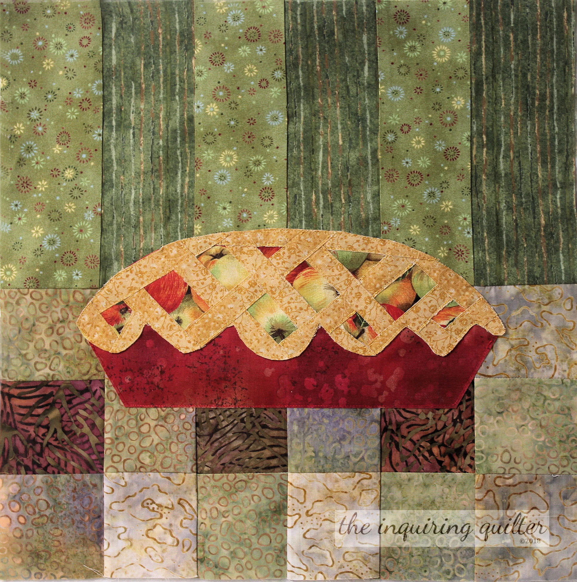 Fall into a QAL: Block 6 Pie — The Inquiring Quilter